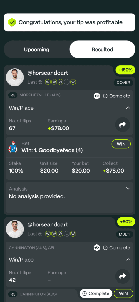 TIPR - The Tipping Marketplace for Punters and Tipsters